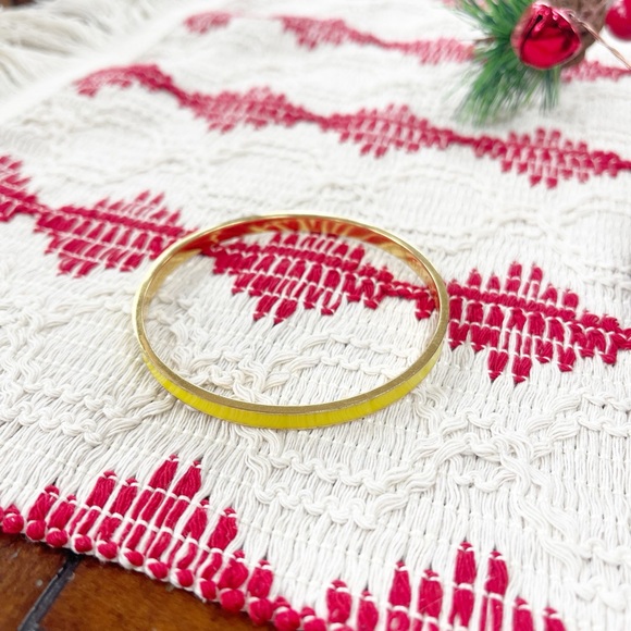kate spade | Jewelry | Kate Spade Pull Out All The Stops Yellow Enamel ...
